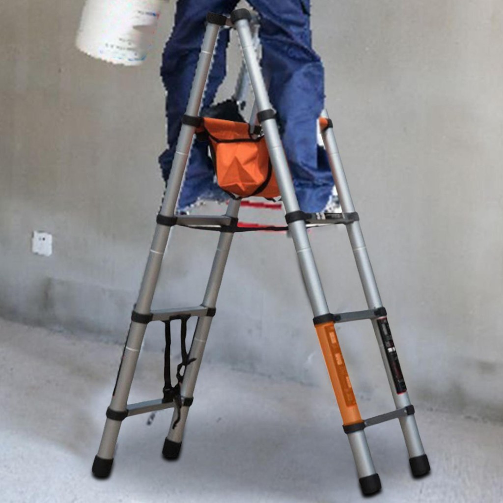 Folding Ladder Multi-Position Aluminum Step Ladders Compact Folding ...