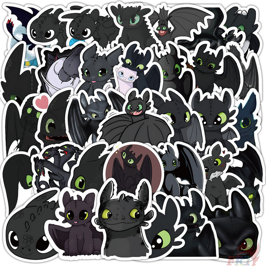 Toothless Series 02 Stickers 50Pcs/Set Waterproof DIY Fashion Decals ...