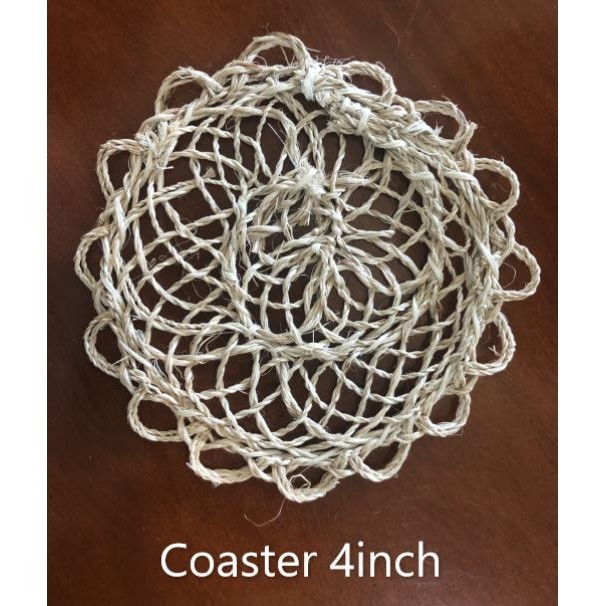 Handmade Abaca Eyelet Coaster | Shopee Philippines