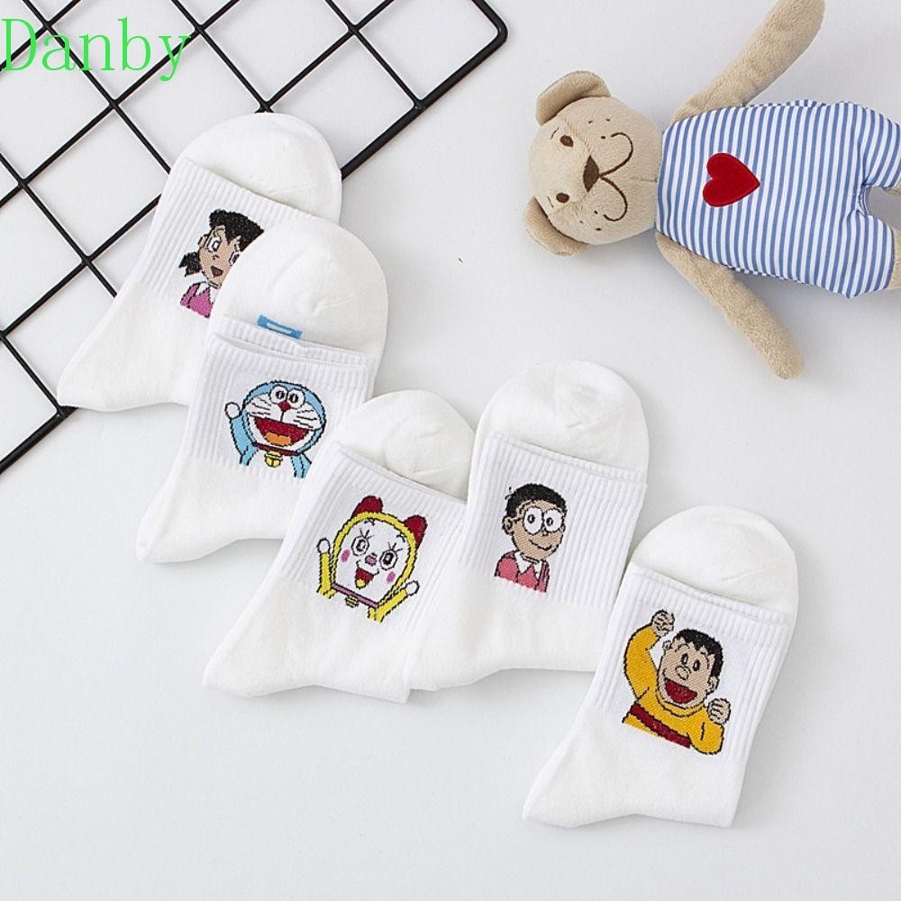DANBY Doraemon Ankle Socks, Cartoon Anime Letter Doraemon Short Sock ...