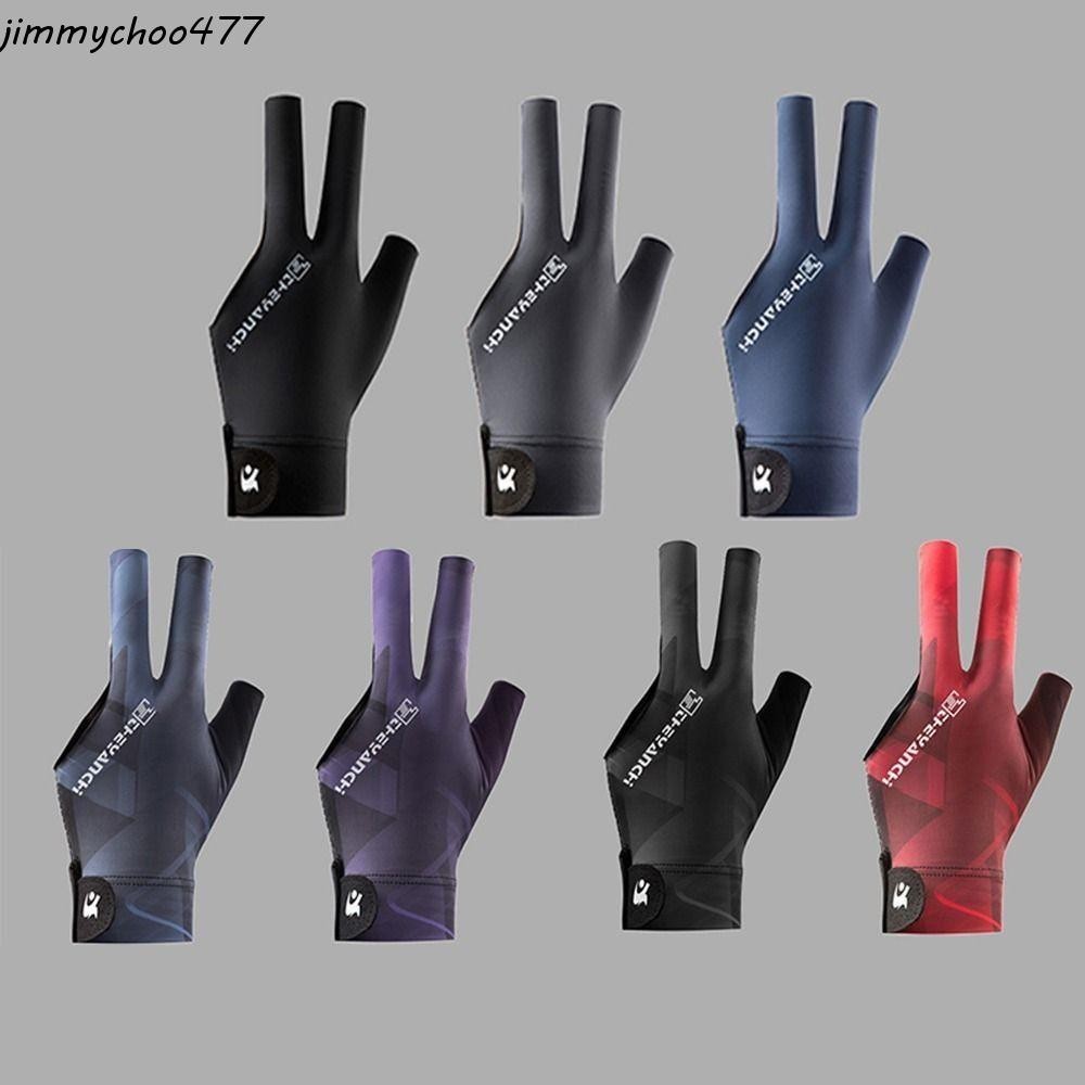 JIMMYCHOO Left Hand Billiards Gloves, Unisex Three Finger Snooker Glove ...