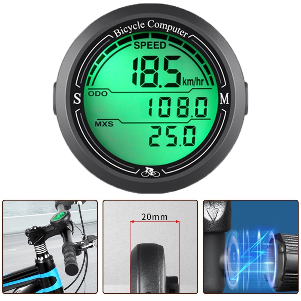 Waterproof Wireless MTB Bicycle Speedometer with User Friendly | Shopee ...