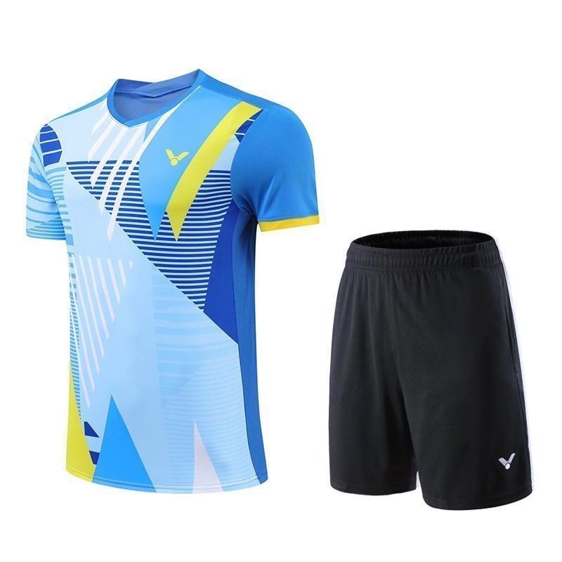 Shipped Within 48 Hours Badminton Suit Men's and Women's Set Short ...