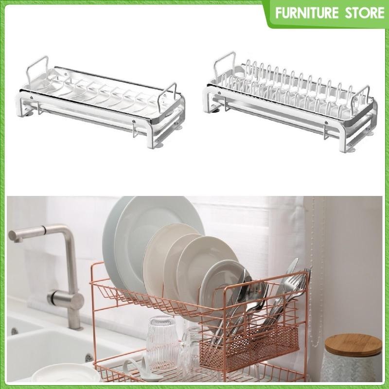 [Wishshopeelxj] Pull Out Dish Rack Space Saving Dish Drainer Rack ...