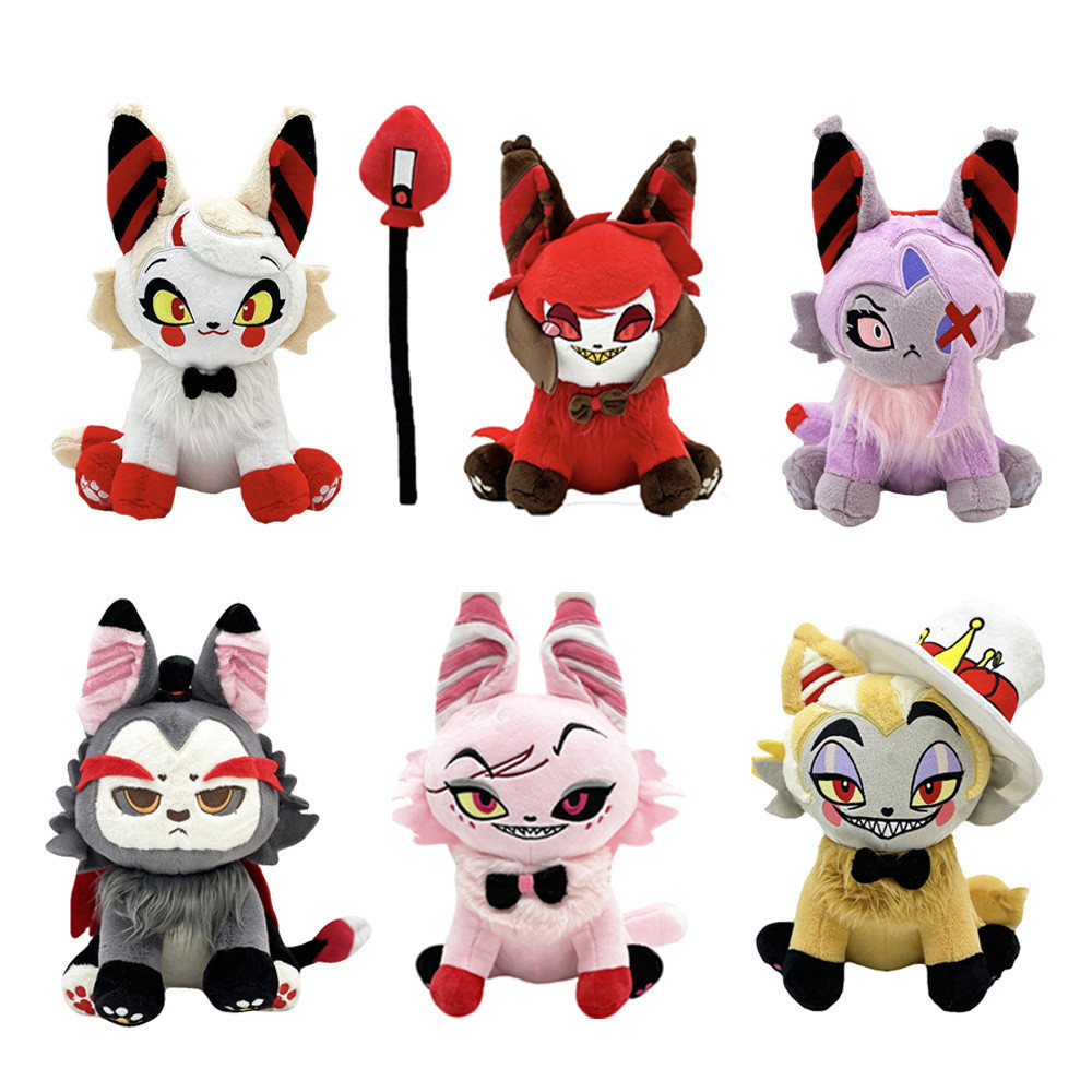 Hazbin Hotel meow plush Hell Inn Cat Alastor Vaggie Stuffed Plushie ...