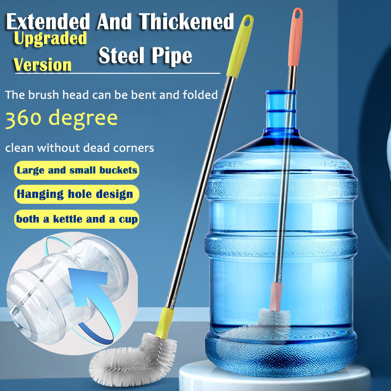 Stainless Steel Water Bucket Bottle Brush, Long Handle Scrubbing Brush ...