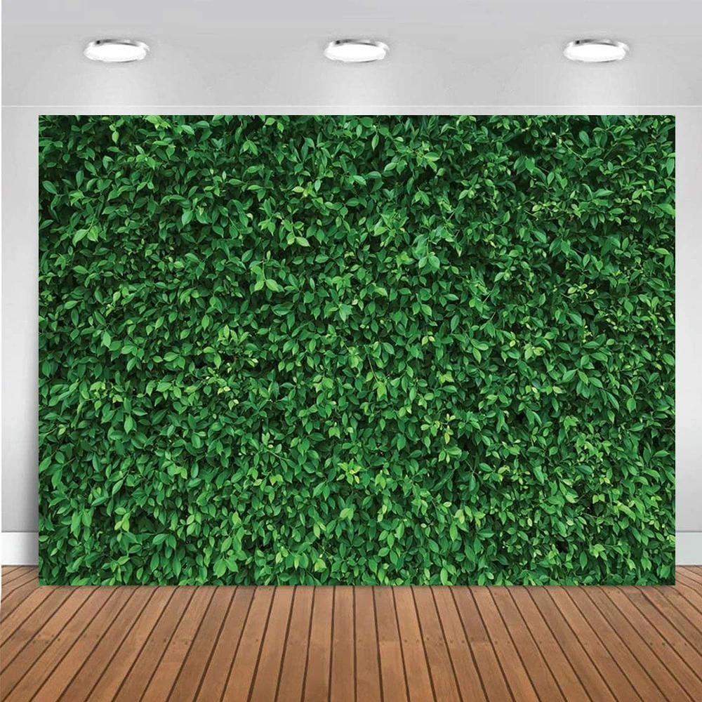 5 Sizes Green Leaves Photo Props Nature Greenery Leaves Wall Backdrop ...