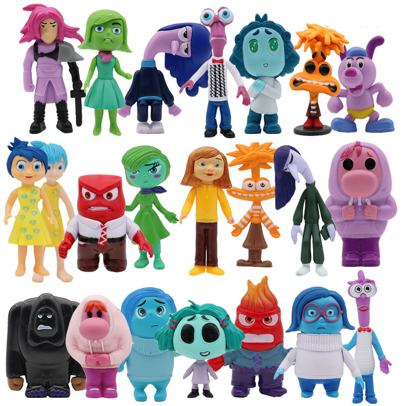 10Pcs/12Pcs/6Pcs Inside Out 2 Figures Model Doll Riley Anxiety ...