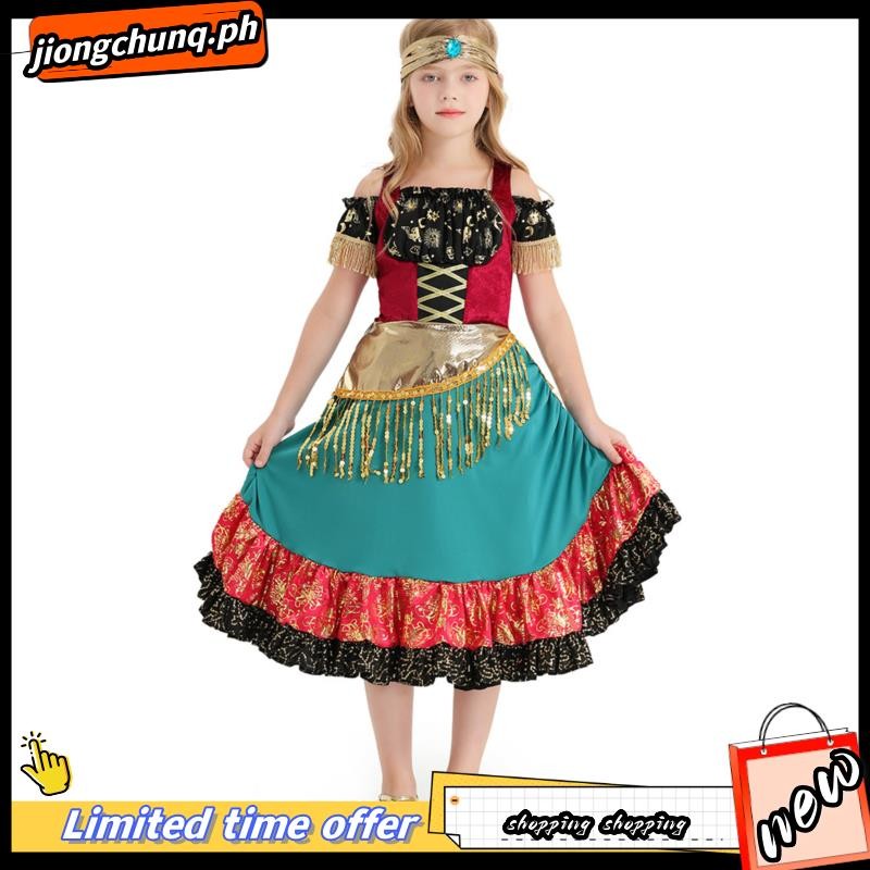 Starlight Gypsy Flamenco Costume Cosplay Traditional Dress For Woman ...
