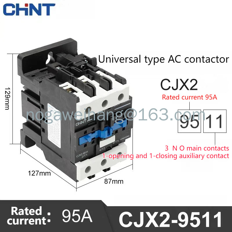 CHNT Universal type AC contactor CJX2-9511 220V 380V 36V (new original ...