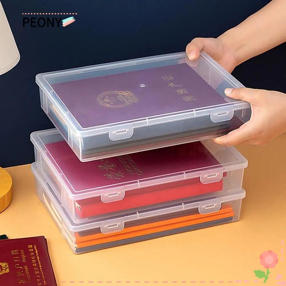 PEONY 1Pcs Document Storage Container, Multifunctional School Home ...