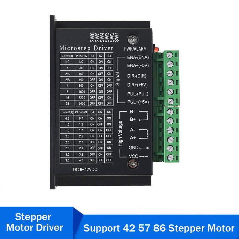 Stepper Motor Driver TB6600 4A 9-42V CNC Controller Single Axes Phase Hybrid Stepper Motor for ...