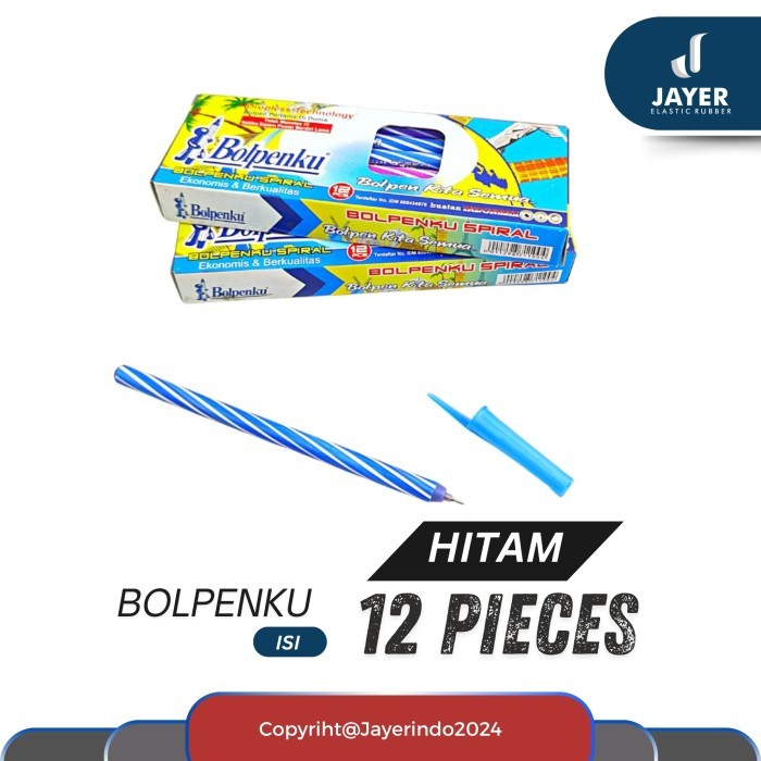 Spiral Thread Ballpoint Pen 1 box 12pcs (1 Dozen) | Shopee Philippines