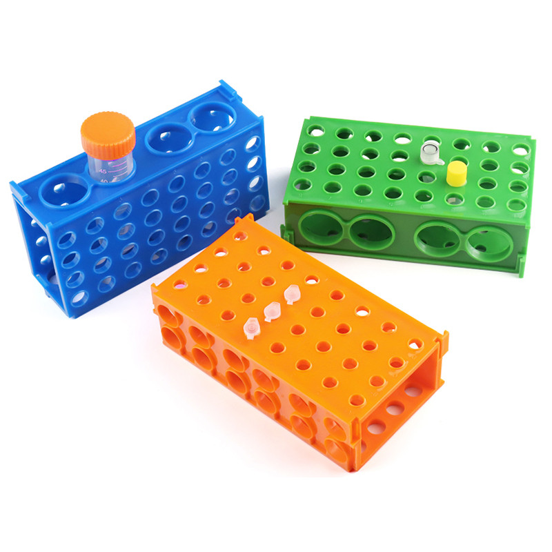 [COD]Plastic Test Tube Rack Centrifuge Tubes Rack Microtube Combo 4 Way ...
