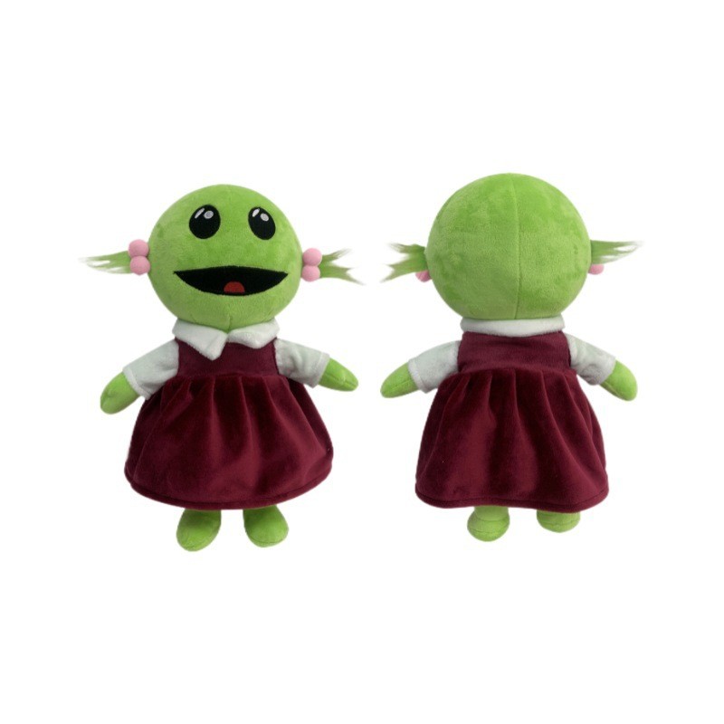 New nanalan Mona Little Girl Plush Doll Green Alien Doll Ragdoll Toy ...