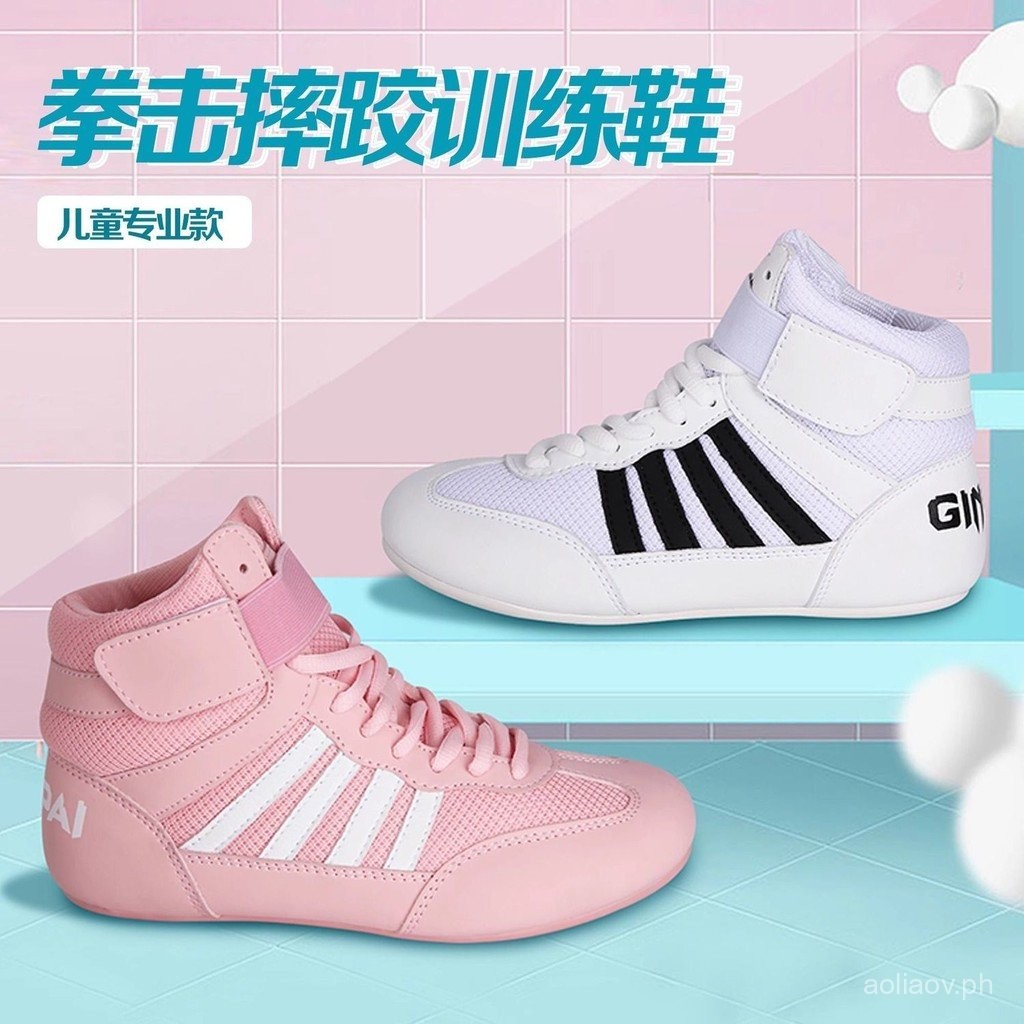 Children's Boxing Shoe Professional Fight Sanda Martial Arts Shoes Male ...