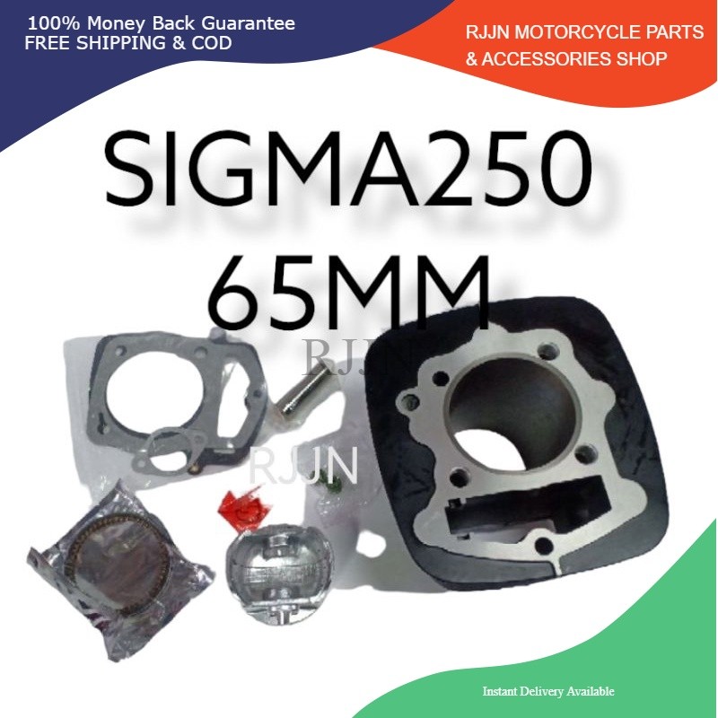 Rusi Sigma 250 Cylinder Block Kit(65mm) | Shopee Philippines