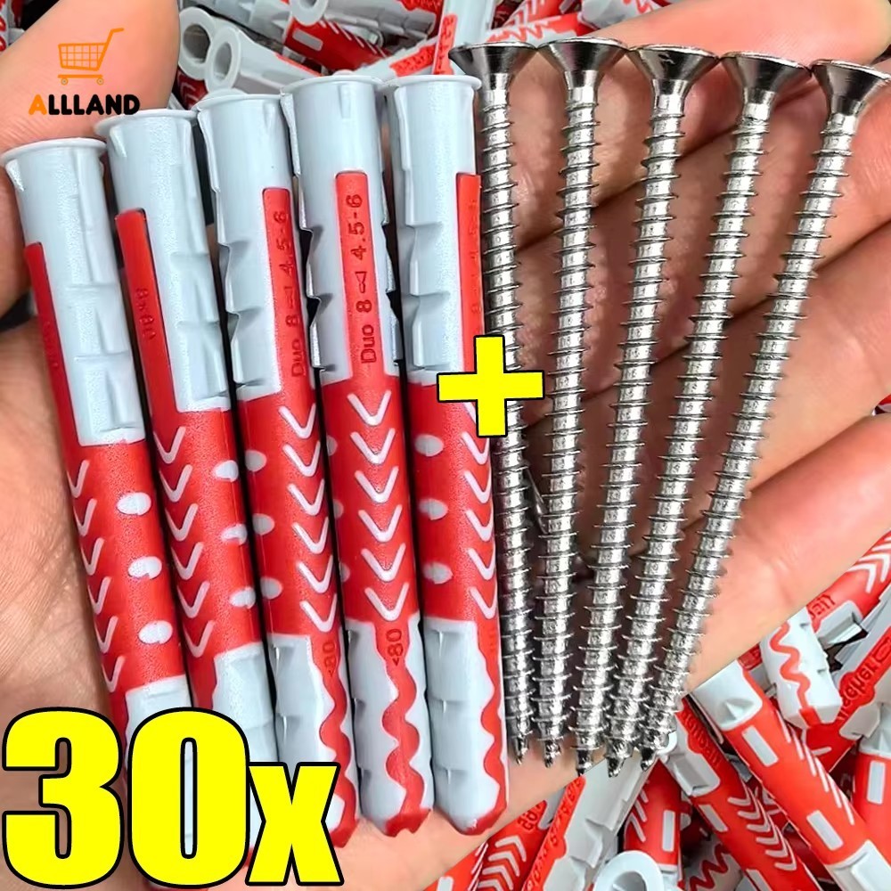 10/20/30Sets Expansion Tube Bolt Anchor - Stainless Steel Self Tapping ...