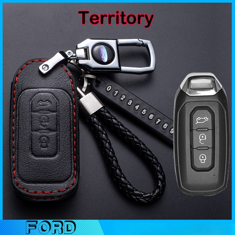 For Ford Territory 2021 2022 2023 Key Case Leather key cover | Shopee ...