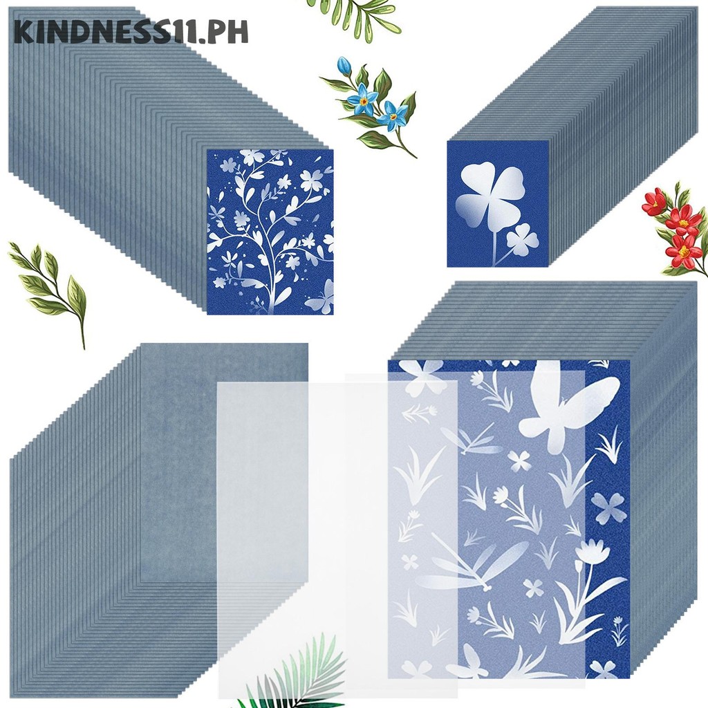 240 Pcs Cyanotype Paper with Acrylic Panels A4 A5 A6 A7 Sun Paper ...