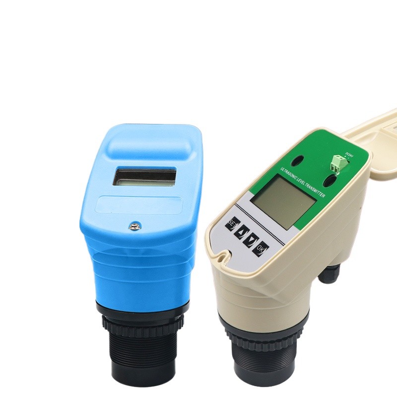 Integrated ultrasonic level gauge liquid level sensor 4-20mA material ...