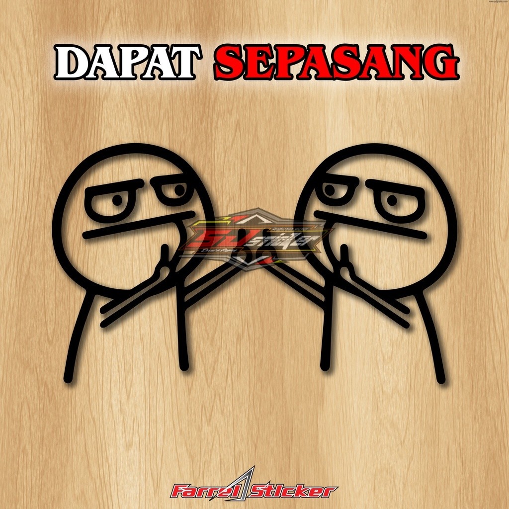 CUTE CARTOON STICKER FUCEK MIDDLE FINGER MIDDLE FINGER MIDDLE FINGER ...