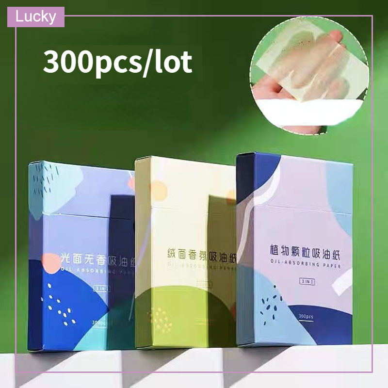300 Sheet/lot Facial Oil Blotting Sheets Makeup Paper Absorbent for ...