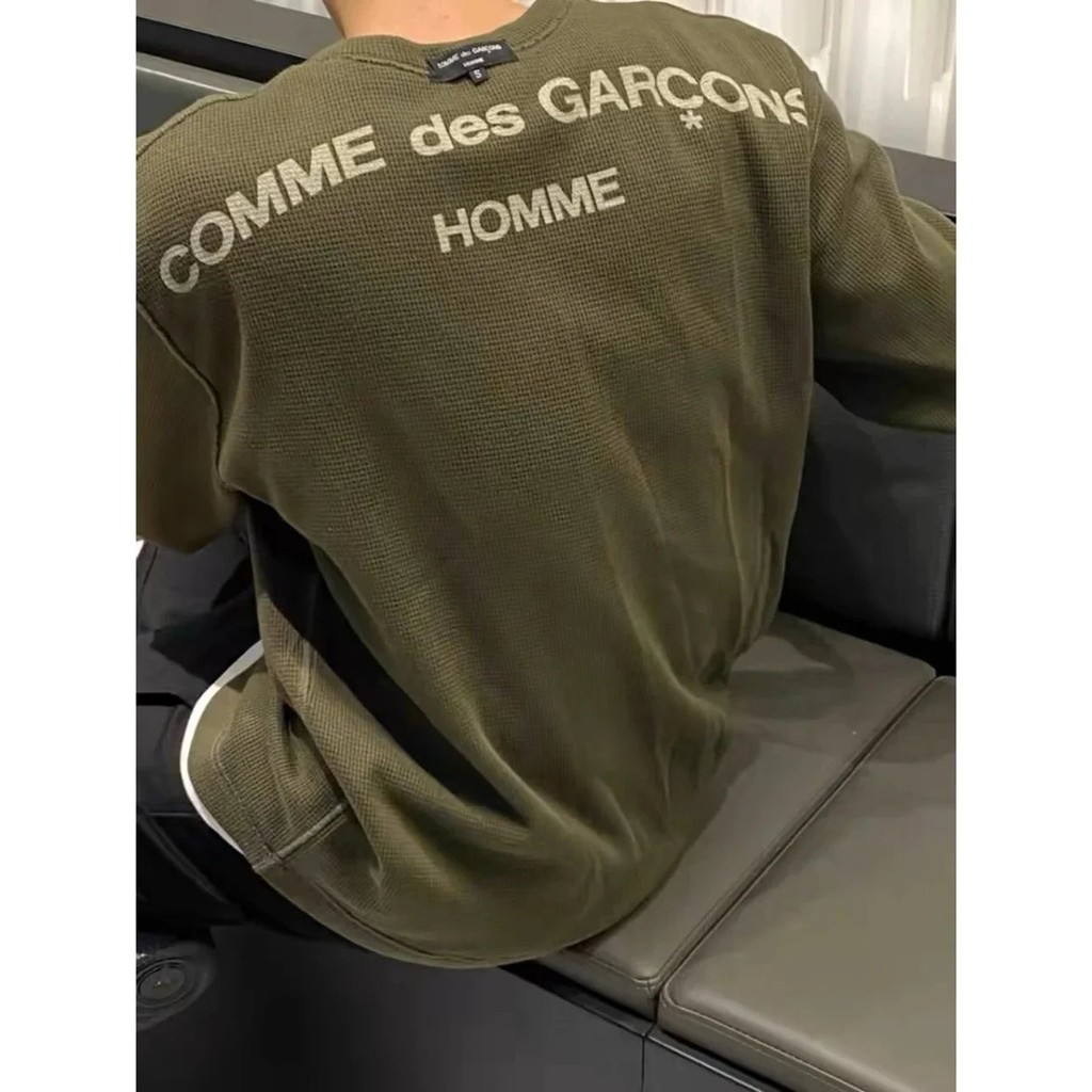 Comme des Garcons letter logo printing design long sleeve sweater ...