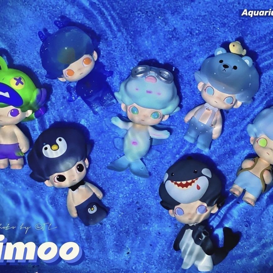 Genuine PopMart Pop Mart Dimoo Aquarium Series Hand-Made Blind Box Doll ...