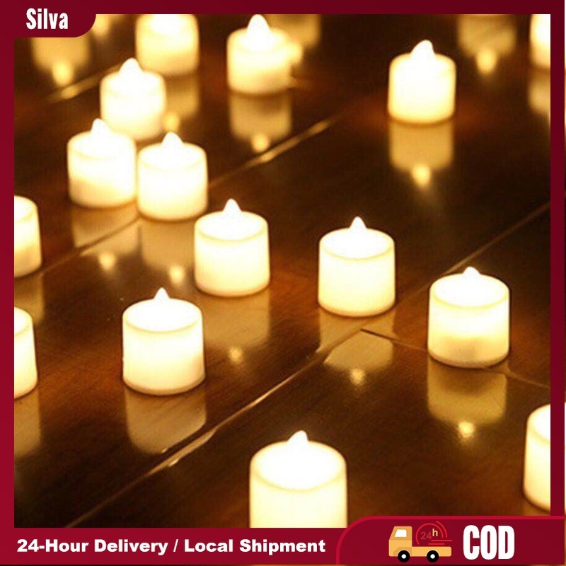 10pcs LED Flameless Candle Lamp Tea Lamp Family Wedding Birthday ...