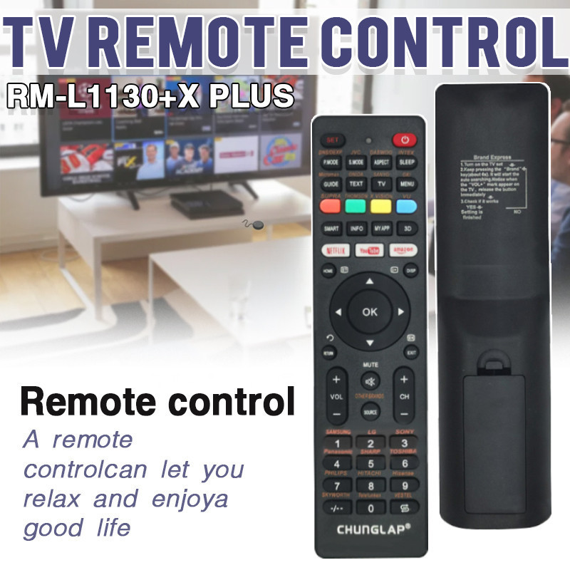 LCD Universal Remote Control for LCD TV L1130+X PLUS Universal TV ...