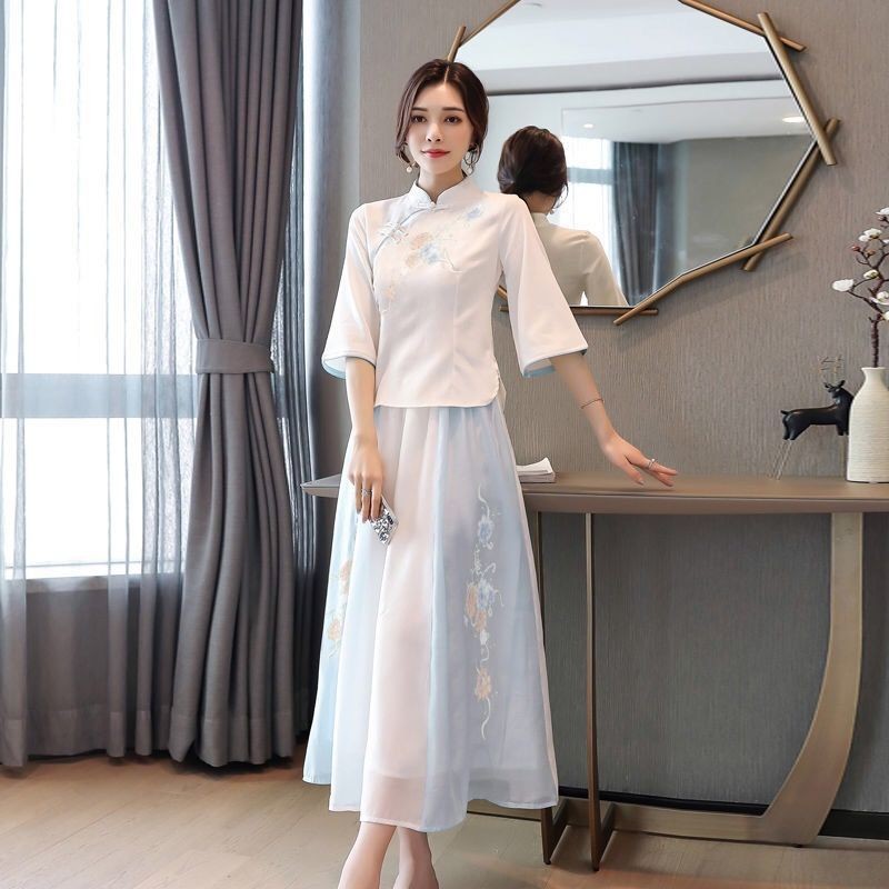2024 Hanfu Women Chinese Style Bridesmaid Clothes Republican Style ...