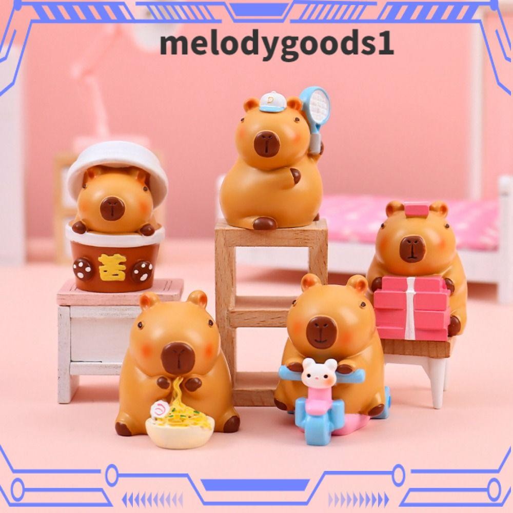 MELODYGOODS1 Capybara Box, Mini Capibara Multicolor Capybara Figurine ...