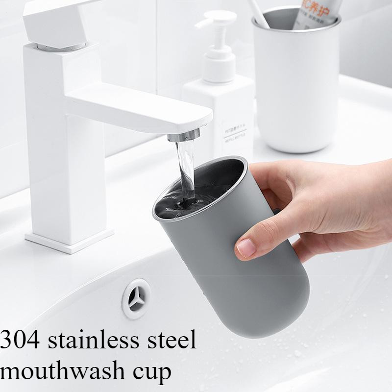 Cup Dental 304 Stainless Steel Mouthwash Cup Couple Wash Cup Toothbrush ...