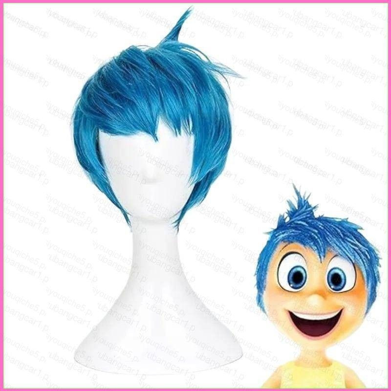 Inside Out 2 Joy Cosplay Wig Artificial scalp Anime Hair Hairpiece Heat ...