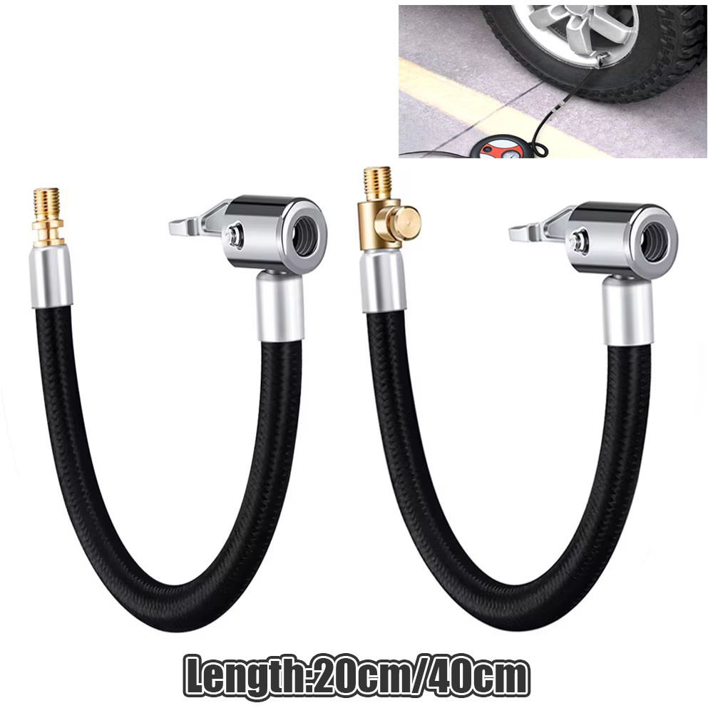 New Car Tire Air Inflat Extension Hose Tyre Inflation Tube Adapter ...