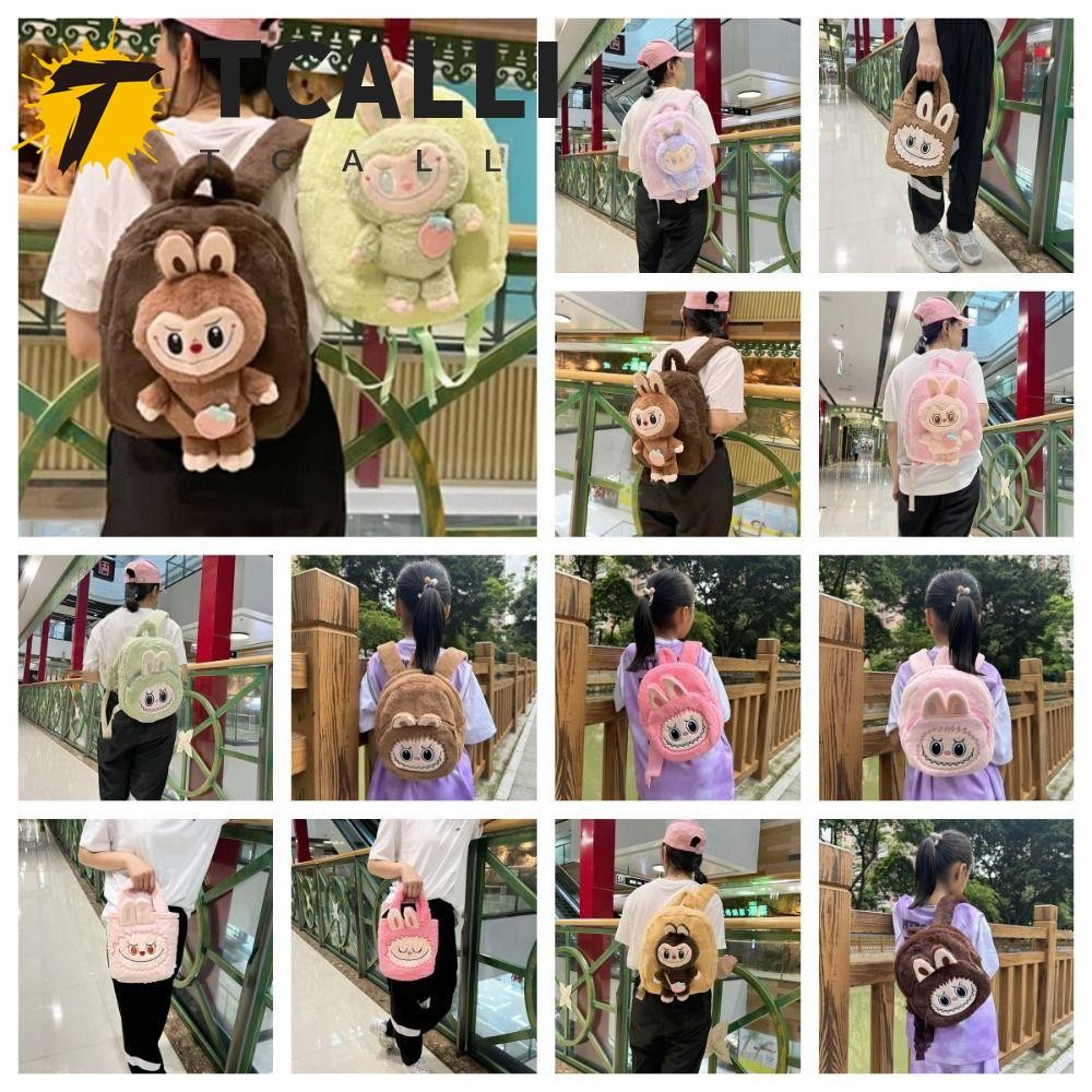TCALLI Labubu Backpack, PP Cotton Adjustable Straps Labubu Handbag ...