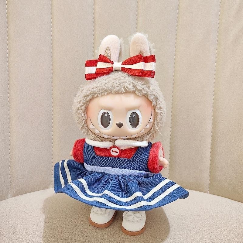 17cm Labubu Pendant Baby Clothes Mario Dress Two-Piece Set | Shopee ...