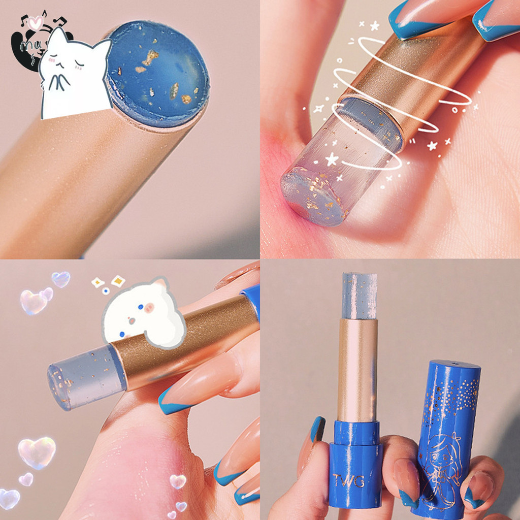 Gold Leaf Lip Balm With Temperature Changes Lasting Moisturizing Fade ...