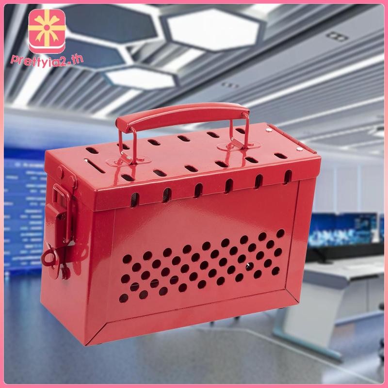 [Prettyia2] Lockout Group Lock Box Lock Box 12 Person Sturdy Hs-x02 Red ...