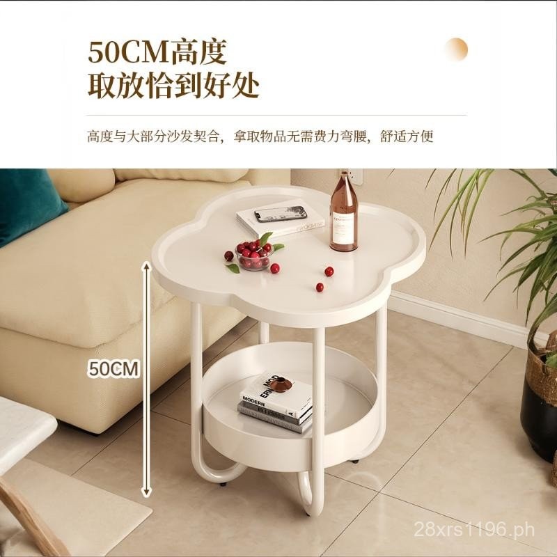 Side Table Small Round Table Sofa Small Table Bedside Table Storage ...