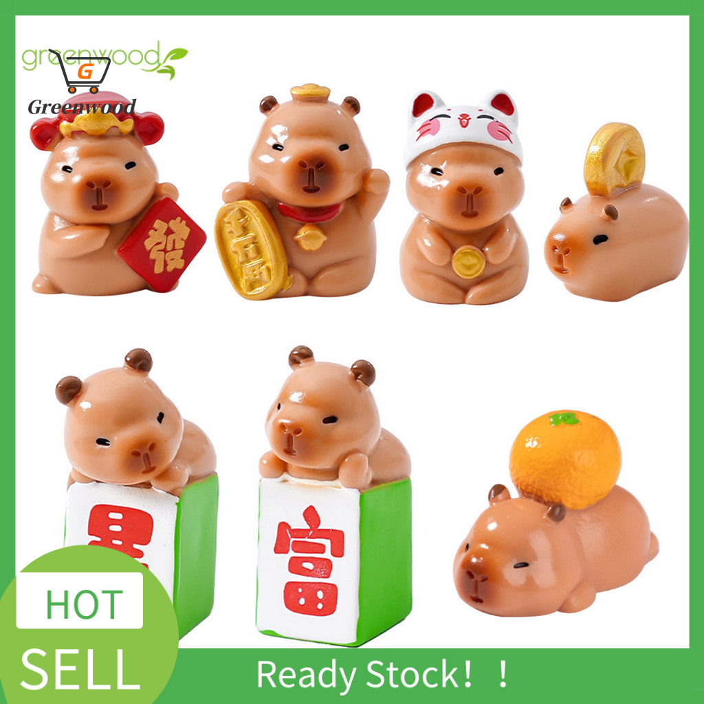 GRA Cute Capybara Ornament Mini Capybara Decoration Adorable Capybara ...