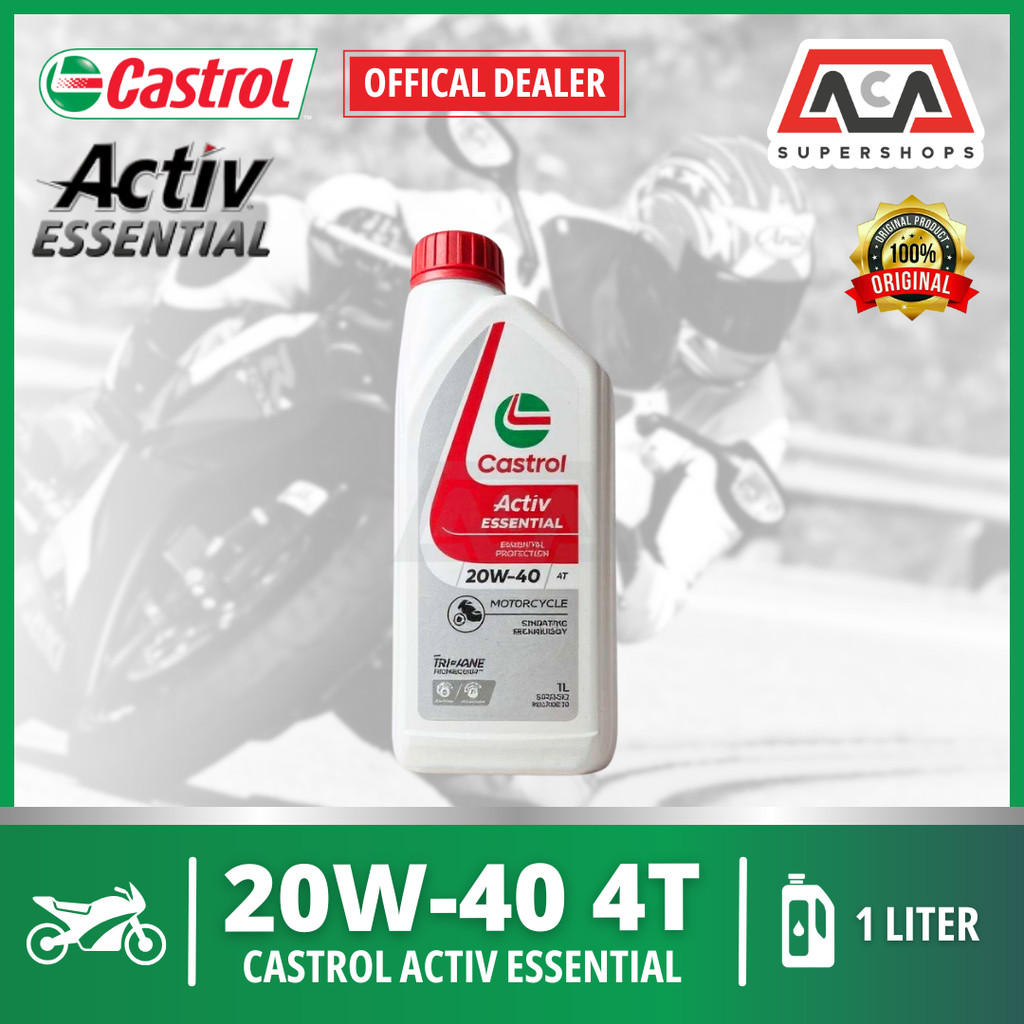 CASTROL GO ACTIV ESSENTIAL 20W-40 LITER | Shopee Philippines