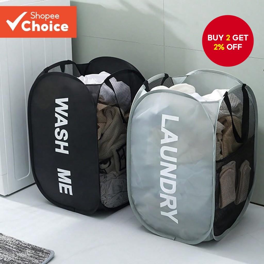 1pcs Mesh Pop Up Laundry Hamper with Wide Opening Breathable ...
