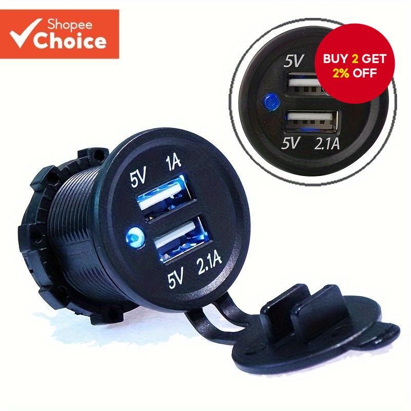Motorcycle Car Modification Accessories Usb Plug Mobile Phone Charger 3 ...