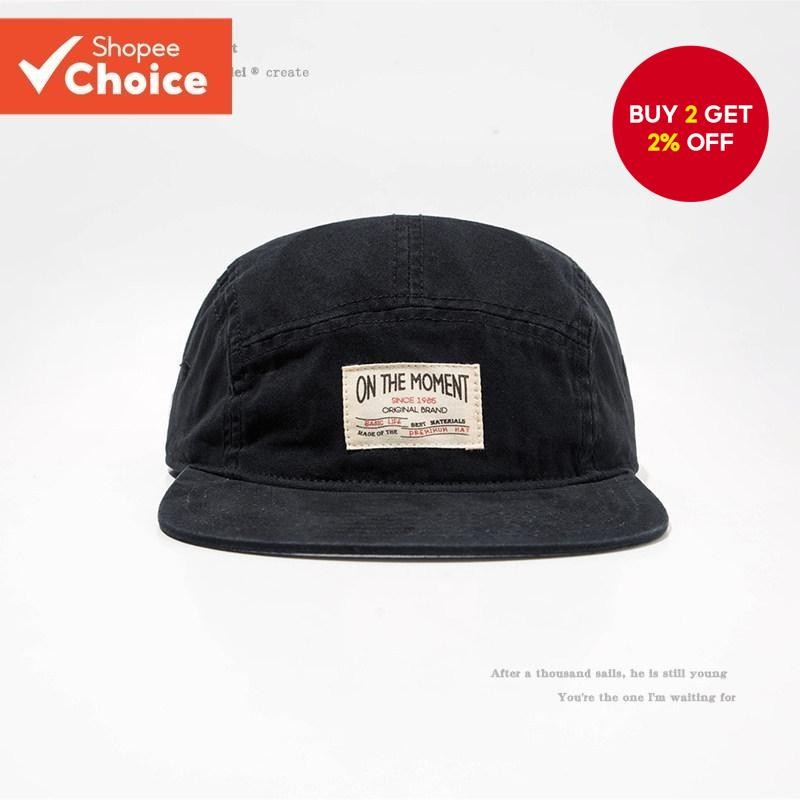 Unisex Retro 5-Panel Baseball Cap - Cotton Sun Protection Breathable ...