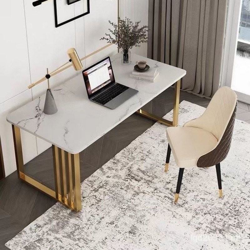 Office Simple Rock Slab Desk Mobile Desk Study Desk Rock Slab Desktop ...