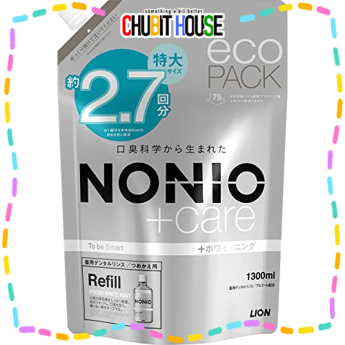 NONIO Plus Whitening Dental Rinse Liquid Toothpaste Pouch,1300ml ...