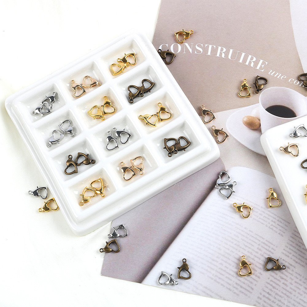 20pcs Alloy Heart Shape Key Chain Diy Clothing Sewing Supplies Key ...