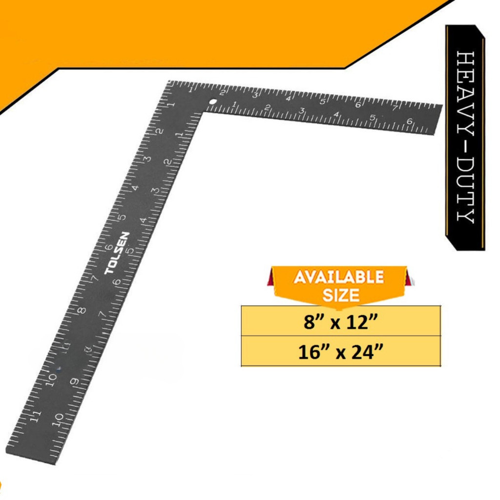 Carpentry Angle Tri Square (12”- 24") Powder Coated | Shopee Philippines